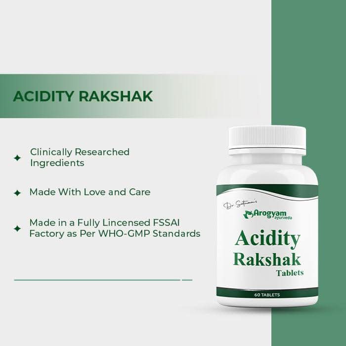 Acidity Rakshak Tablets, x2 Units – arogyamayurveda