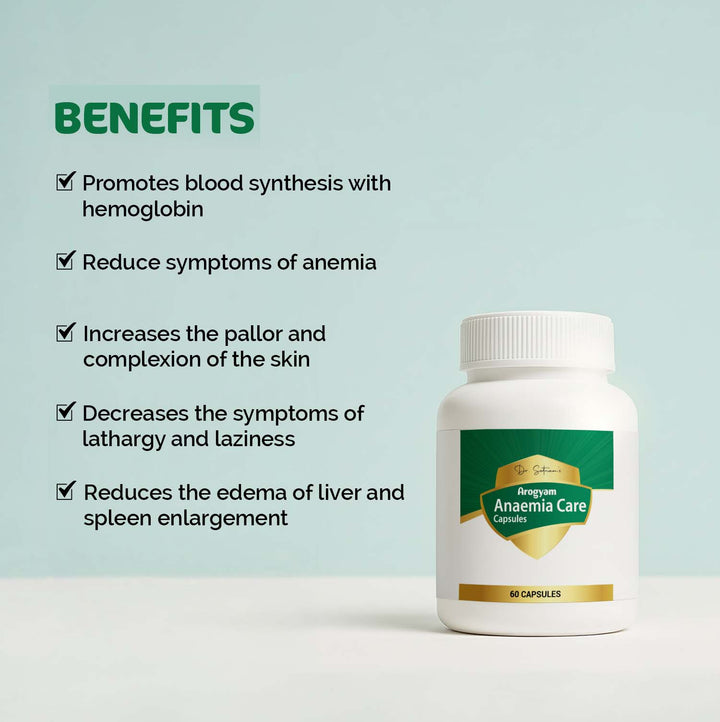 Anaemia Care Capsules By Arogyam Ayurveda, 60 Capsules – arogyamayurveda