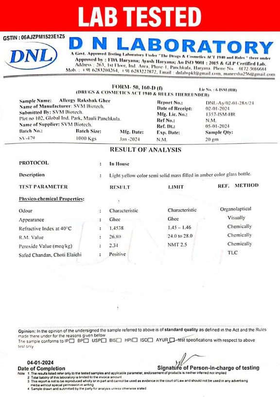 Allergy Rakshak Avaleha & Ghee Combo – arogyamayurveda