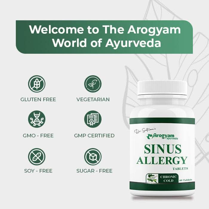 Sinus Tablets for Allergies, 60 Tablets x2 Units – arogyamayurveda