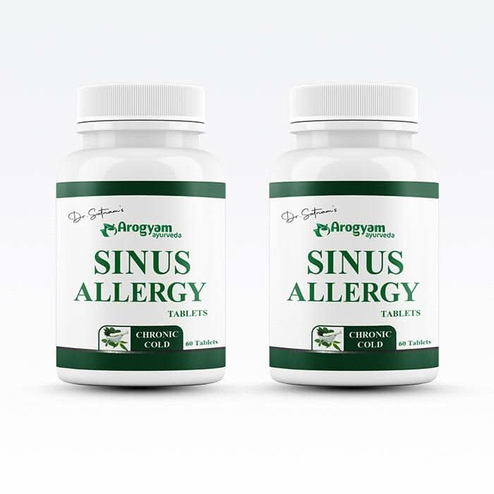 Sinus Tablets for Allergies, 60 Tablets x2 Units – arogyamayurveda