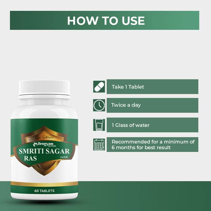 Smriti Sagar Ras Tablets, 60 Tablets – arogyamayurveda