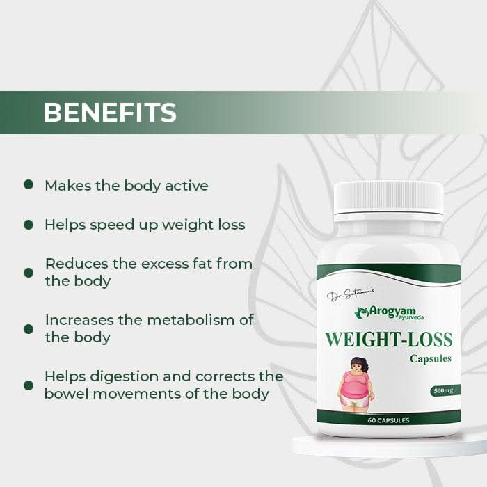 Weight Loss Capsules, 60 Capsules – arogyamayurveda